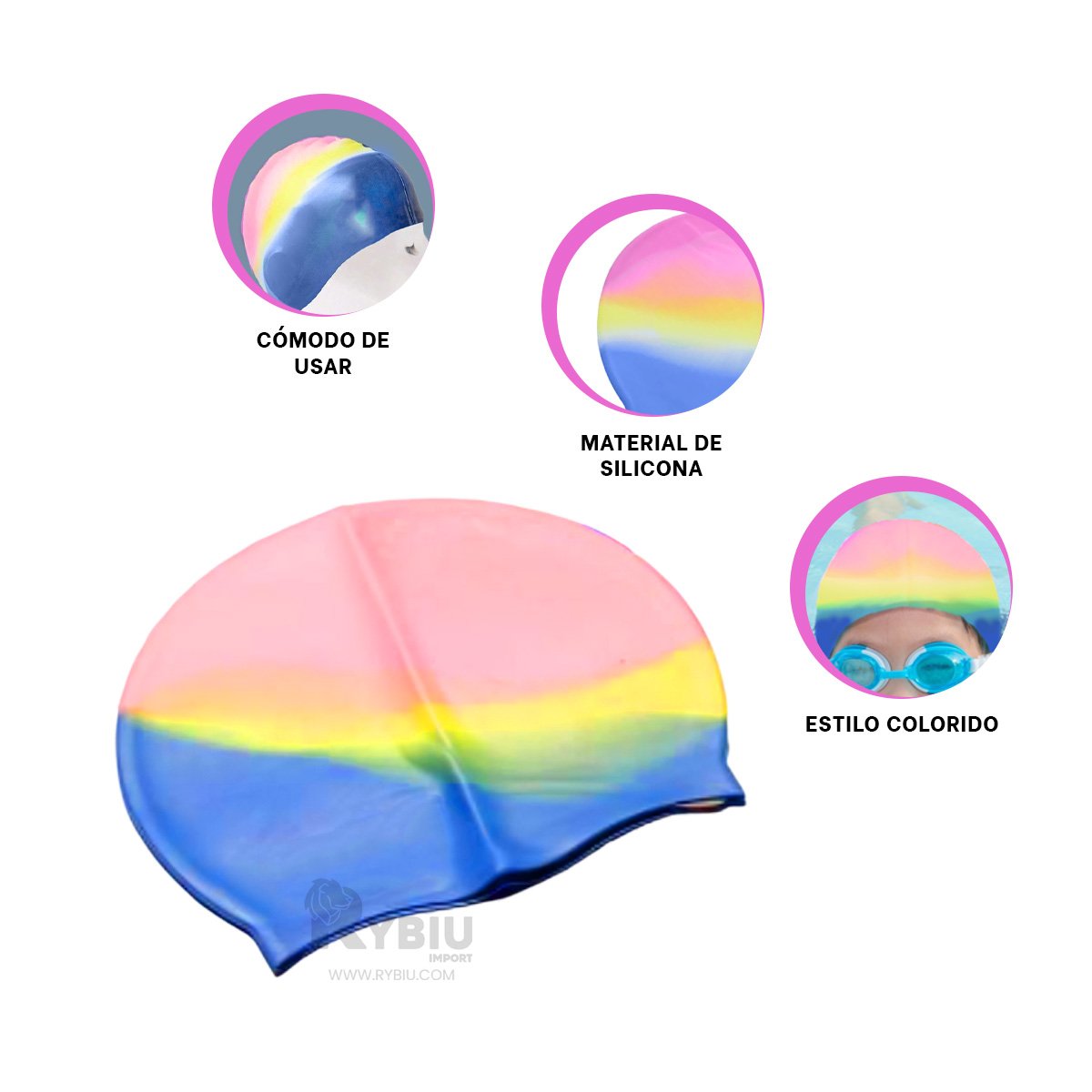Protector de Facil Lavado en Color Rosado Y+Gift Stickers – RYBIU IMPORT