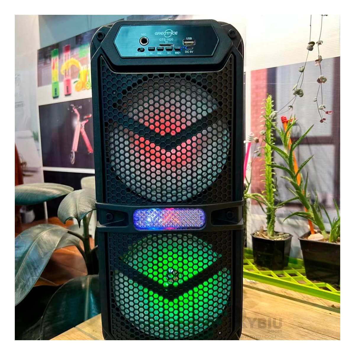 Parlante Innovador y Util GTS-1620 Negro Y+Papel de Regalo – RYBIU IMPORT